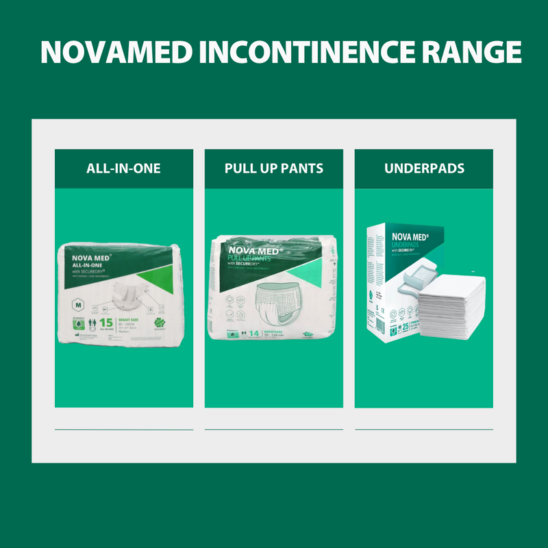 Novamed Pads | Adult Incontinence Range Nappies, Pants and Pads